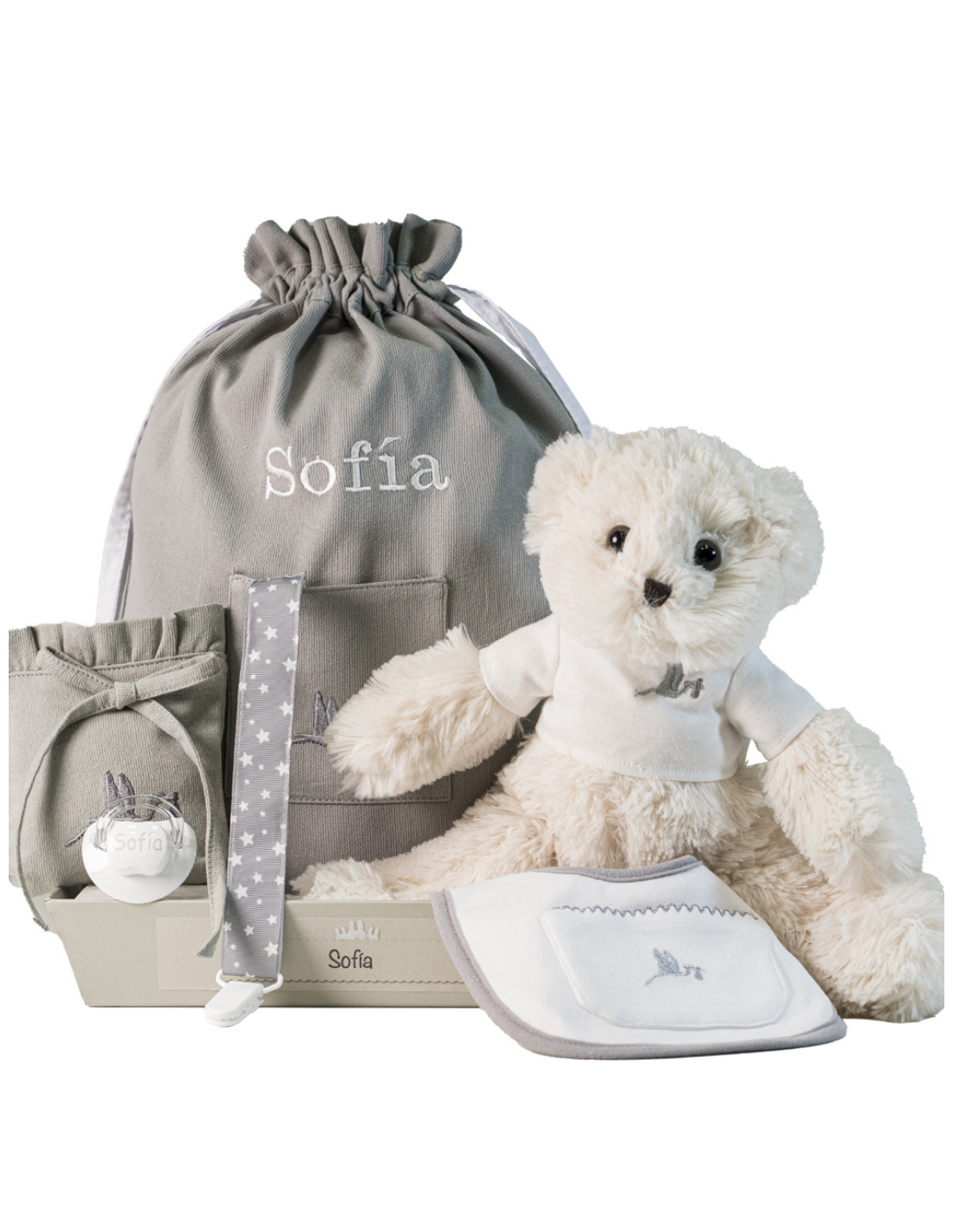 Personalized Pacifier Basket and Baby Essentials | Unique Newborn Gift Set